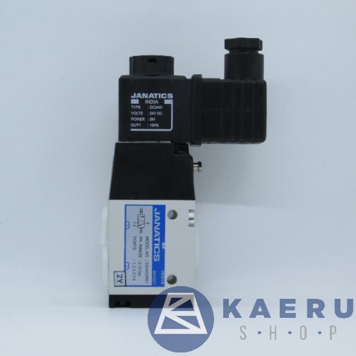 Jual 1/4 -3/2 NC,24V DC Singe Sol. sp. return valve Janatics DS245SR61-W