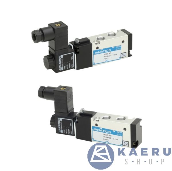 Jual 1/8 -5/2,24V DC (S) Solenoid. Spring Return Valve + LED socket