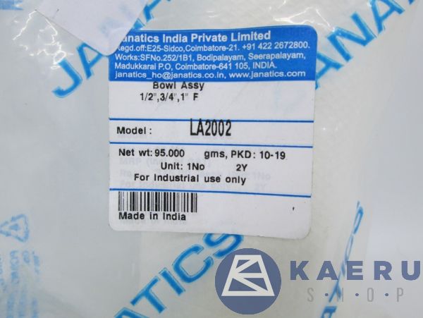 Bowl Assy Janatics LA2002 untuk Filter Pneumatic Apa Saja