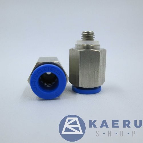 Jual Male Connector Straight Diameter 6mm, Thread M5 x 0.8